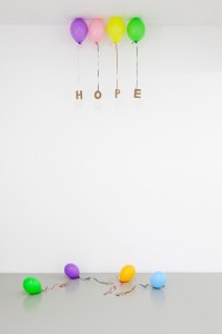 Hope balloons by Tim Etchells | R+D